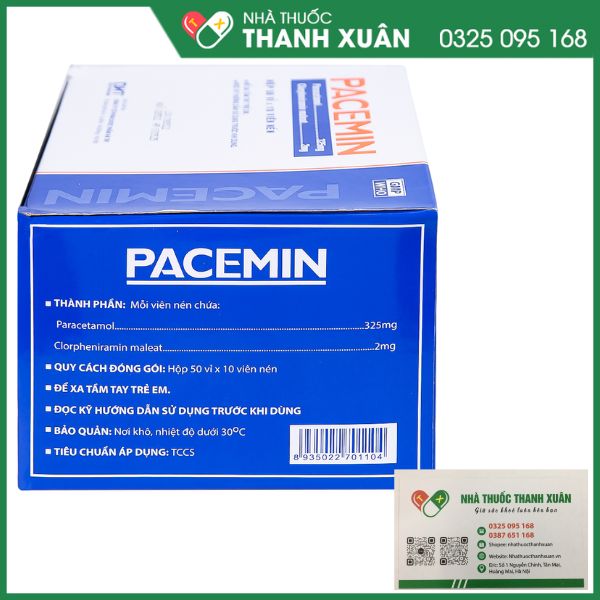 Pacemin thuốc điều trị cảm cúm, hắt hơi xổ mũi