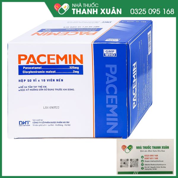 Pacemin thuốc điều trị cảm cúm, hắt hơi xổ mũi