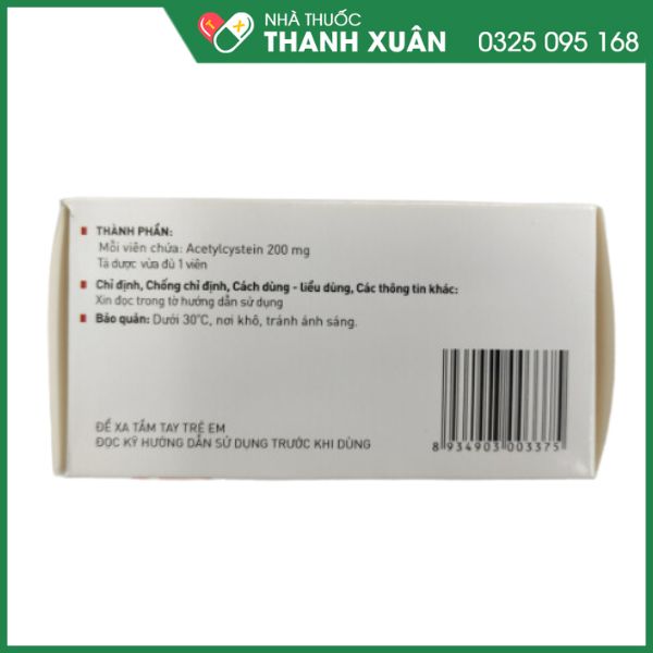 Phabalycin 200 Cap hỗ trợ bệnh lý đường hô hấp