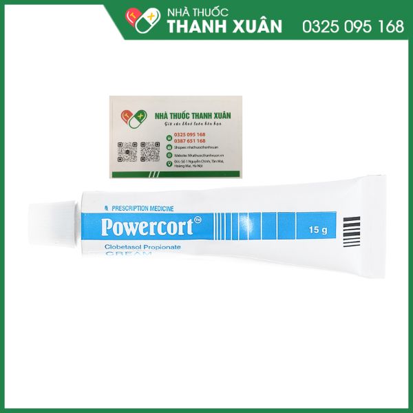 Powercort - Kem bôi trị viêm da tuýp 15g