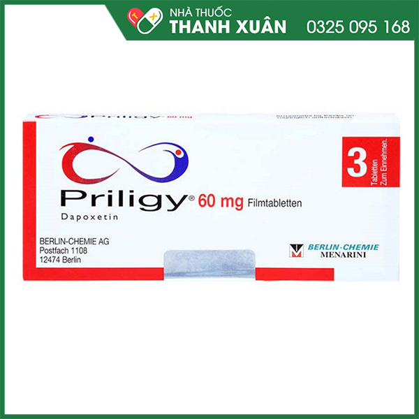 Priligy 60mg thuốc điều trị xuất tinh sớm