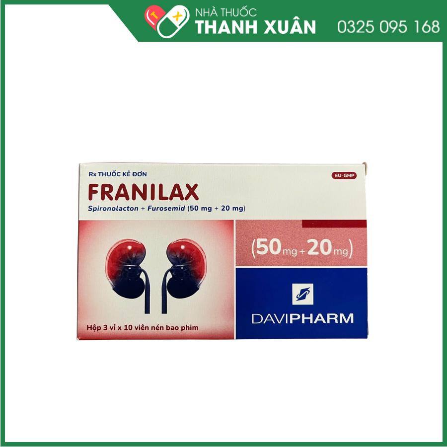Franilax điều trị cao huyết áp