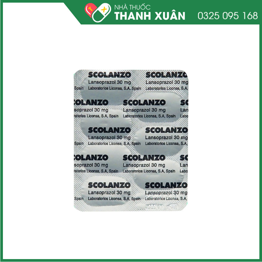 Scolanzo 30mg giúp giảm tiết acid dạ dày, điều trị viêm loét dạ dày ...