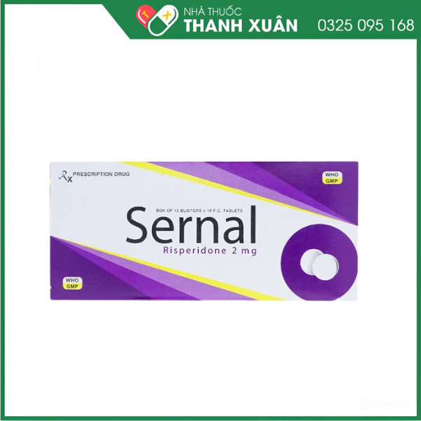 Thuốc Sernal 2mg điều trị bệnh loạn tâm thần cấp và mạn