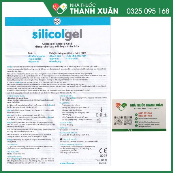 Silicol Gel giải quyết rối loạn tiêu hóa, hội chứng ruột kích thích