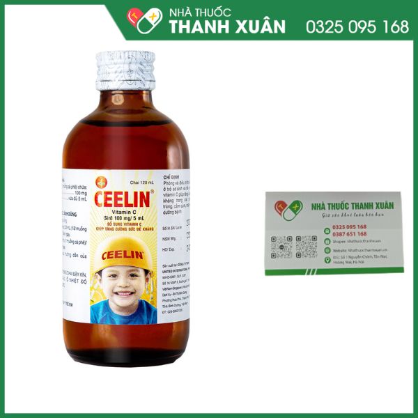 Siro Ceelin bổ sung vitamin C, tăng đề kháng