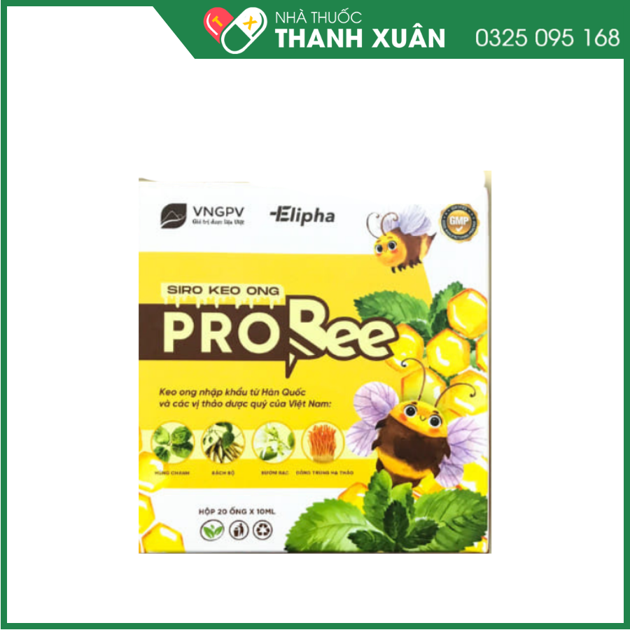 Siro keo ong Pro Bee - Điều trị ho do viêm họng, viêm phế quản, hen suyễn