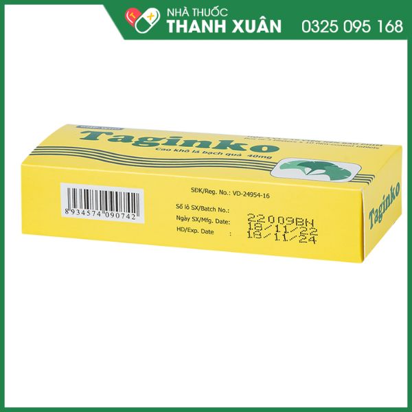 Taginko tăng cường tuần hoàn não