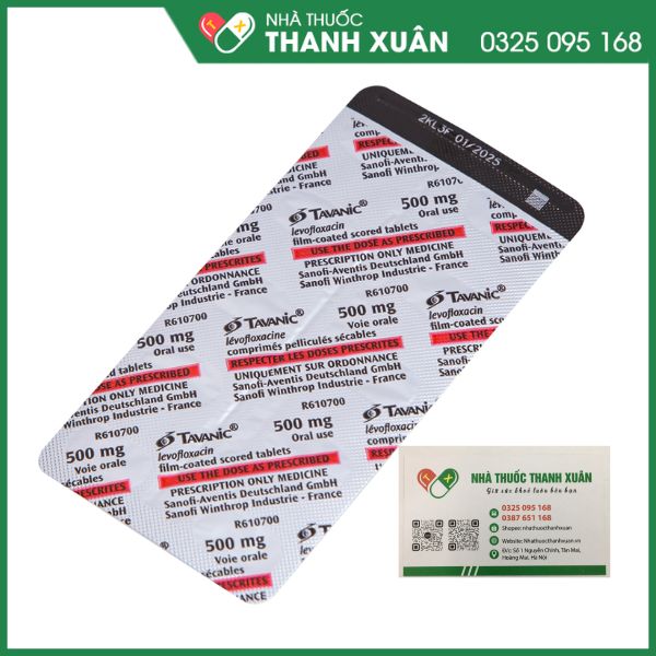 Tavanic 500mg - thuốc điều trị nhiễm khuẩn
