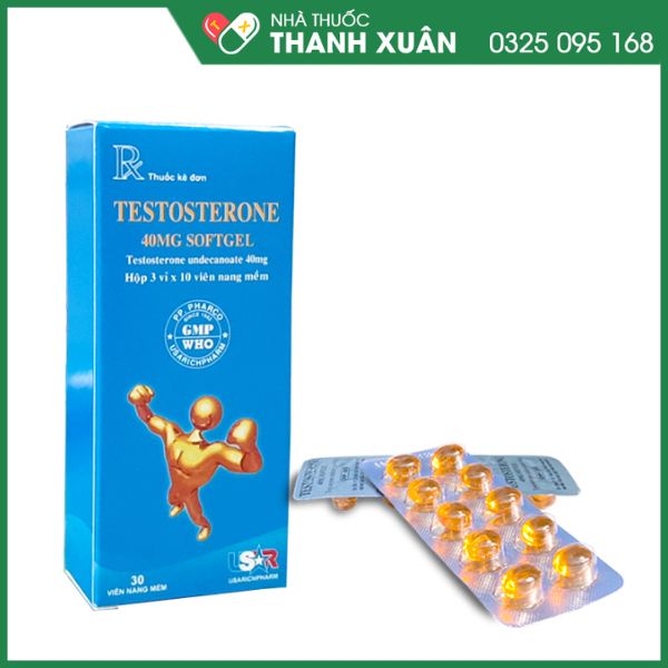 Testosterone 40mg bổ sung testosterone cho nam giới