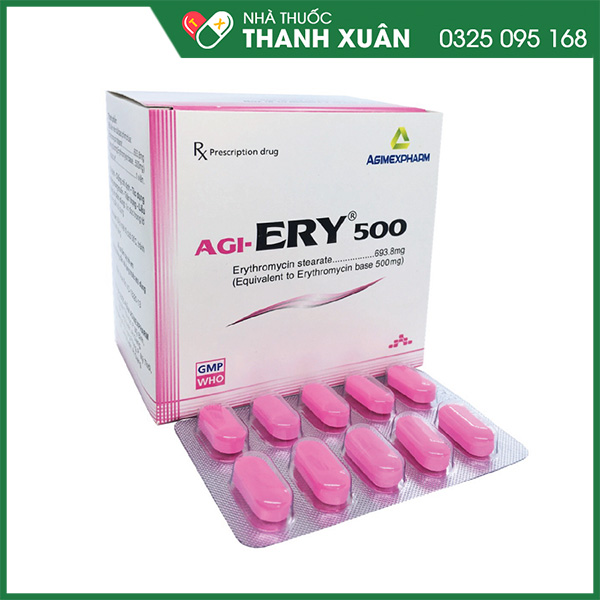 Thuốc Agi-Ery 500 điều trị nhiễm trùng, nhiễm khuẩn