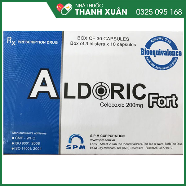 Thuốc Aldoric Fort giảm đau xương khớp, thoái hóa khớp