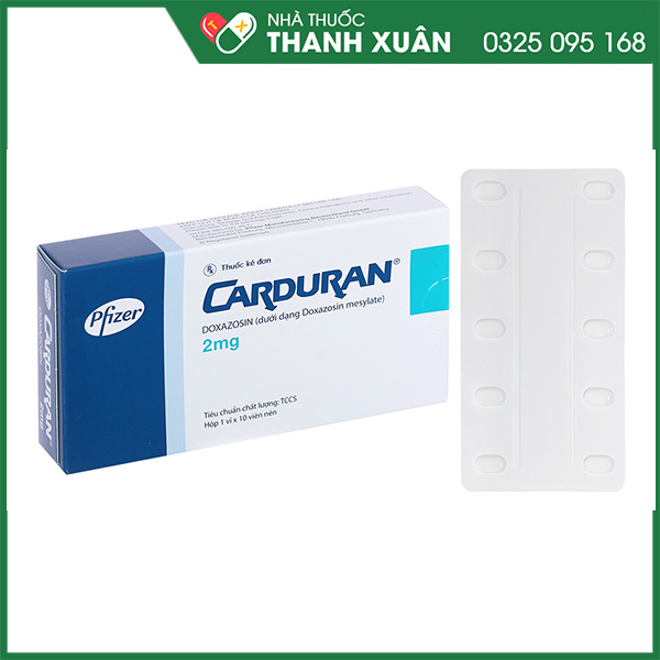 Thuốc điều trị tăng huyết áp hoặc u xơ tuyến tiền liệt Carduran