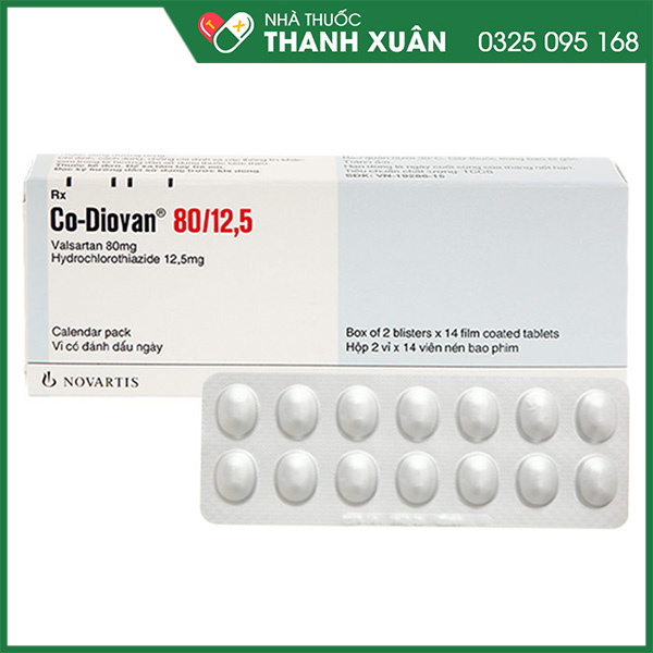 Thuốc điều trị tăng huyết áp Co-Diovan 80/12.5 mg