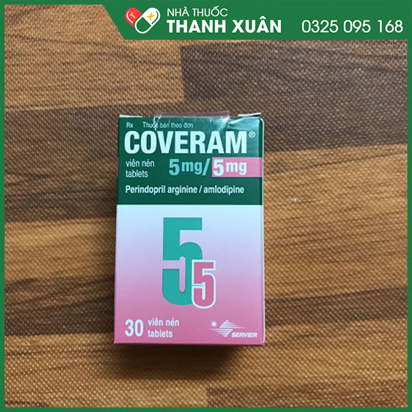 Thuốc Coveram 5mg/5mg trị tăng huyết áp, mạch vành
