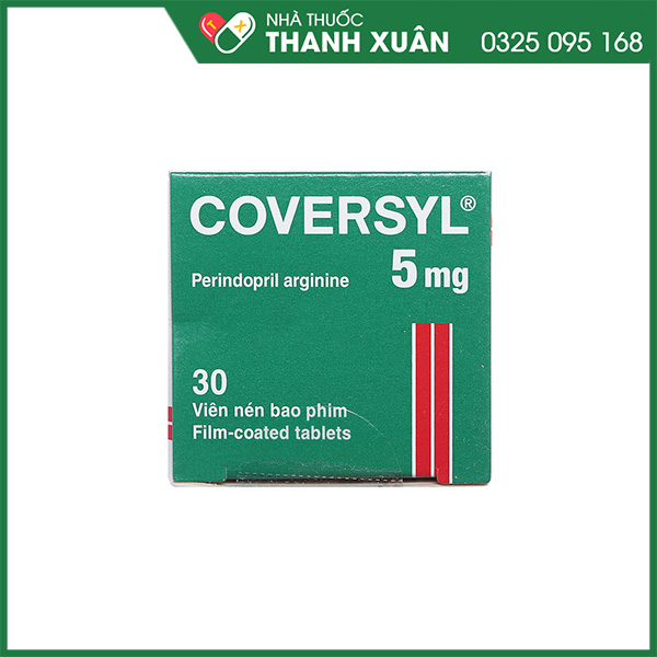 Thuốc Coversyl 5mg điều trị tăng huyết áp, mạch vành