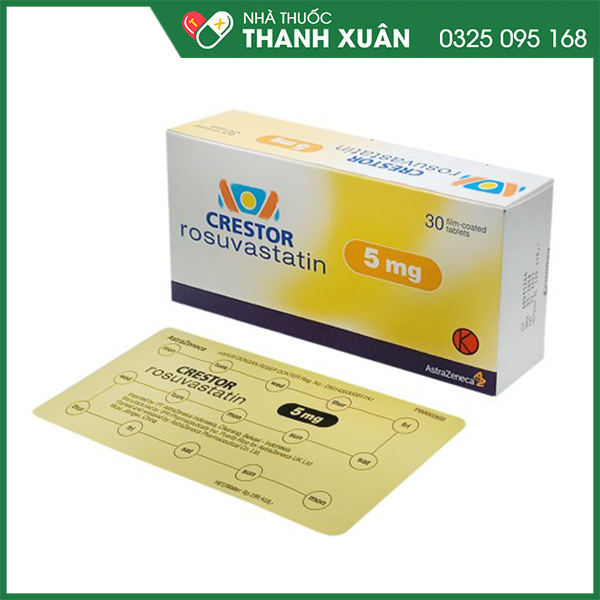 Thuốc Crestor 5mg điều trị tăng cholesterol