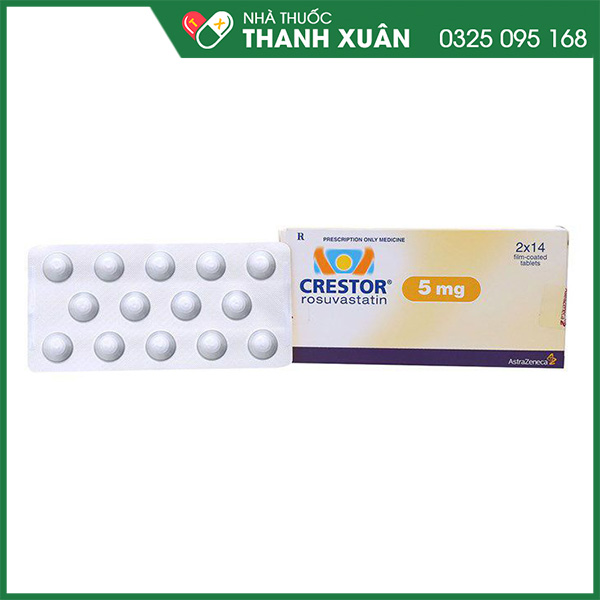 Thuốc Crestor 5mg điều trị tăng cholesterol