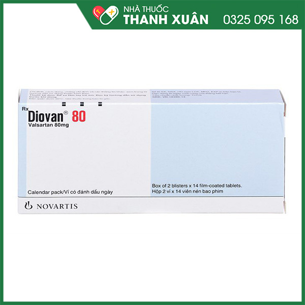 Diovan 80mg chỉ định trong tăng huyết áp, điều trị suy tim