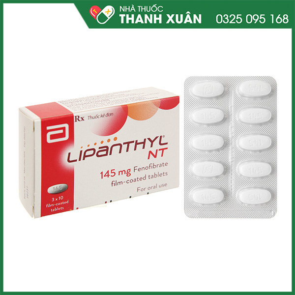 Thuốc Lipanthyl 145mg điều trị tăng mỡ máu