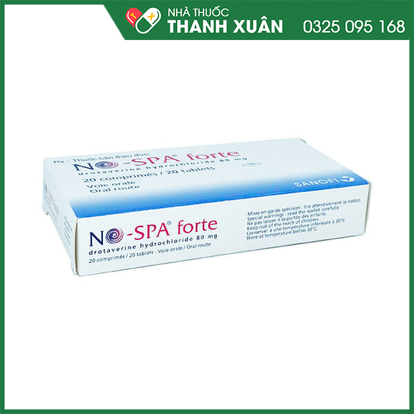 Thuốc No-spa Forte giảm đau do co thắt tiêu hóa