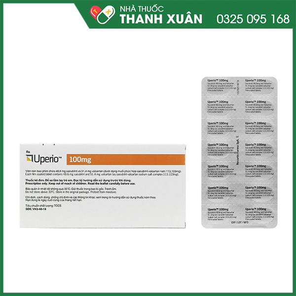 Thuốc Uperio 100mg điều trị suy tim
