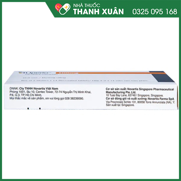 Thuốc Uperio 100mg điều trị suy tim