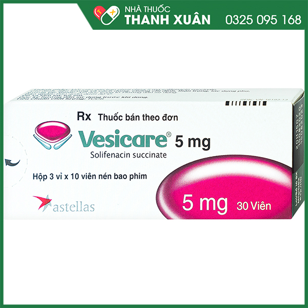 Thuốc Vesicare điều trị tiểu són