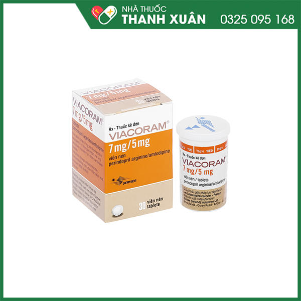 Thuốc Viacoram 7mg/5mg dùng trong tăng huyết áp vô căn