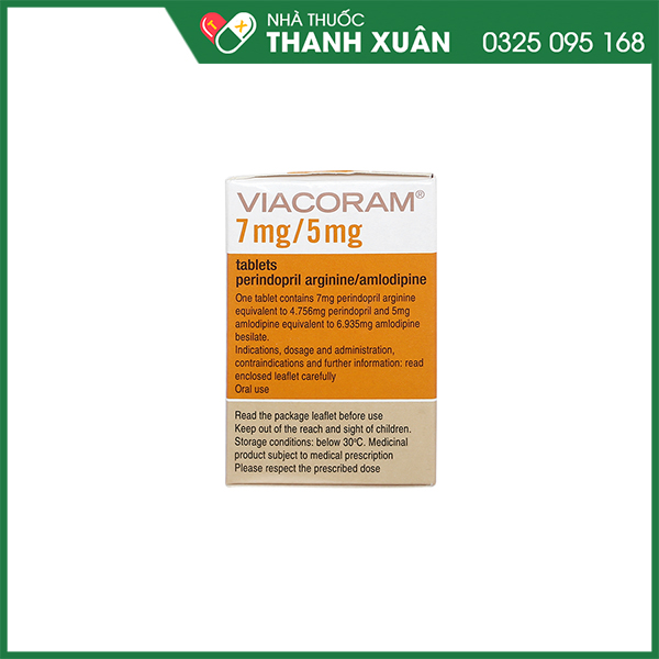 Thuốc Viacoram 7mg/5mg dùng trong tăng huyết áp vô căn