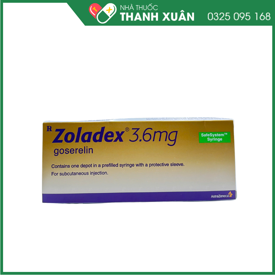 Zoladex 3,6mg trị ung thư vú và ung thư tuyến tiền liệt