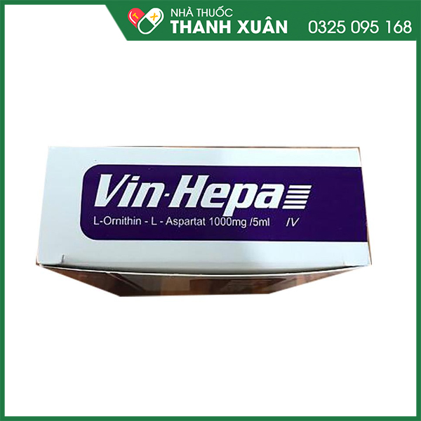 Thuốc tiêm Vin-Hepa 500mg/5ml điều trị viêm gan cấp và mãn tính