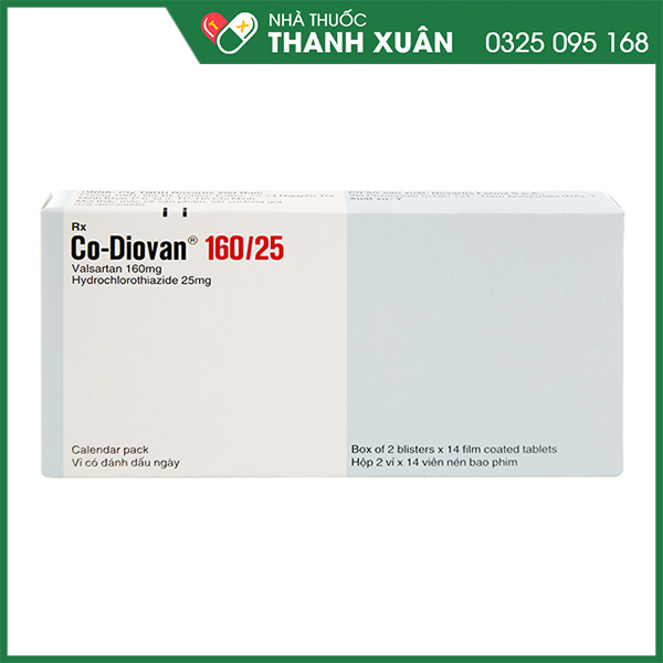 Thuốc Co-Diovan 160/25 mg điều trị bệnh tăng huyết áp