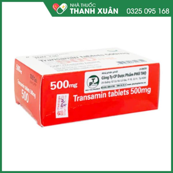 Transamin Tablets 500mg trị chảy máu do tăng tiêu firin