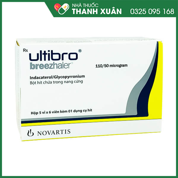Thuốc Ultibro Breezhaler điều trị bệnh phổi tắc nghẽn mạn tính (COPD)