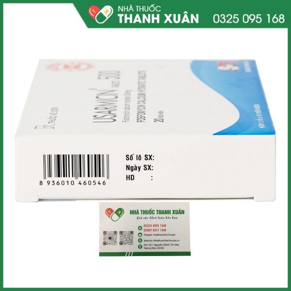 Usarmicin 500mg trị nhiễm khuẩn tiết niệu (2 vỉ x 10 viên)