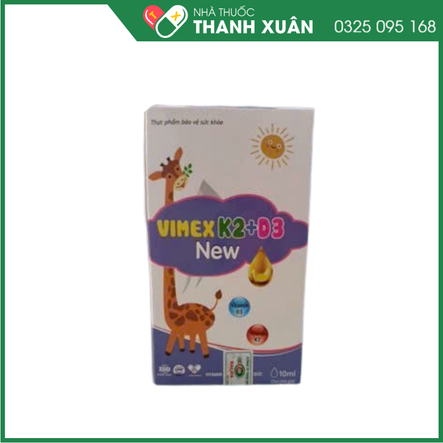 VIMEX K2+D3 New bổ sung Vitamin D3, K2 cho cơ thể