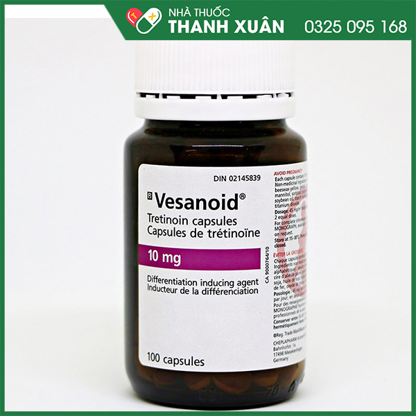 Vesanoid 10mg - thuốc điều trị ung thư máu