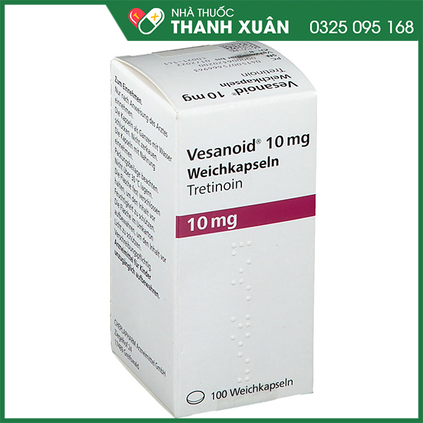 Vesanoid 10mg - thuốc điều trị ung thư máu