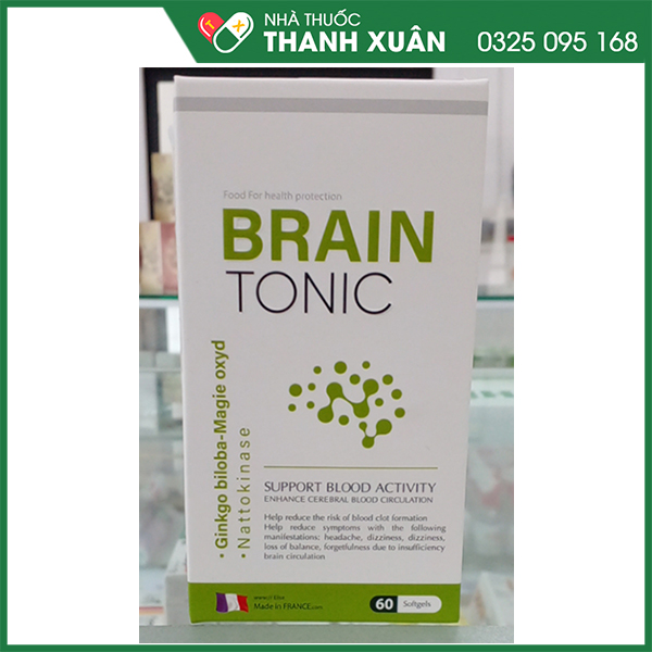 Viên uống Brain Tonic - Tăng cường tuần hoàn máu não, giảm nguy cơ di ...