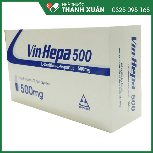 Vin-Hepa 500mg hỗ trợ điều trị viêm gan cấp và mãn tính, xơ gan, gan ...