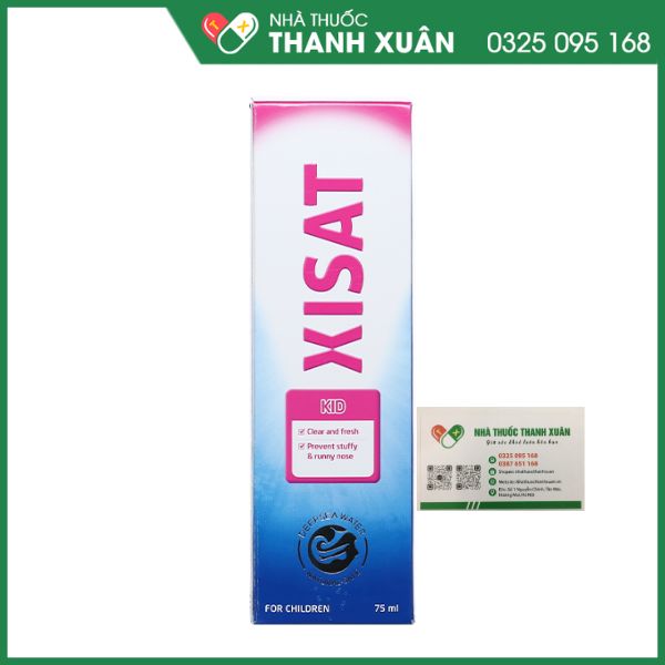 Xisat - Xịt mũi làm sạch, thông mũi cho trẻ em