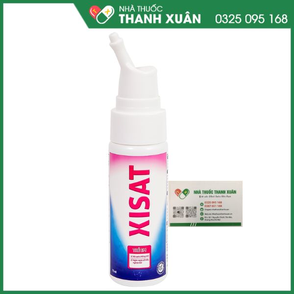 Xisat - Xịt mũi làm sạch, thông mũi cho trẻ em