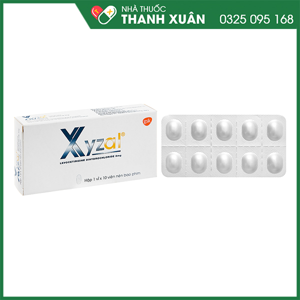 Xyzal 5mg trị viêm mũi dị ứng, mề đay