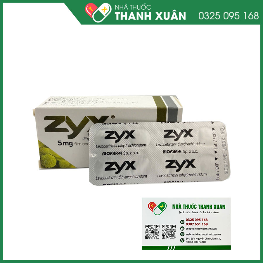 ZYX thuốc chống dị ứng