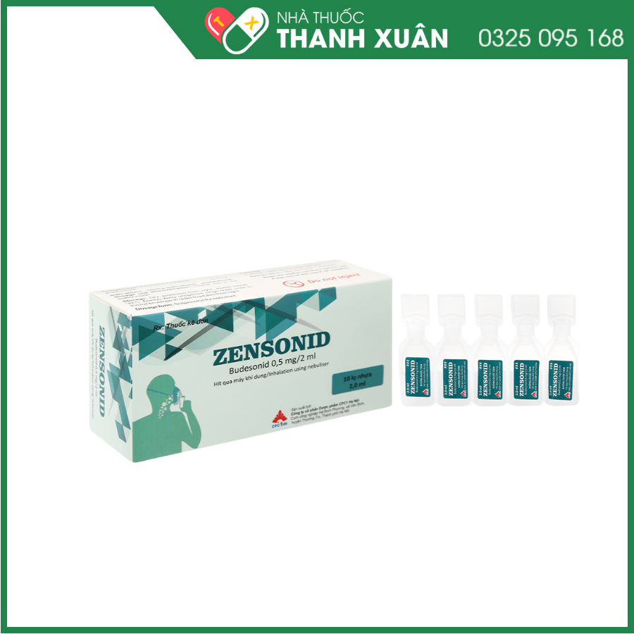 Zensonid 0.5mg/2ml trị hen suyễn, viêm mũi dị ứng theo mùa