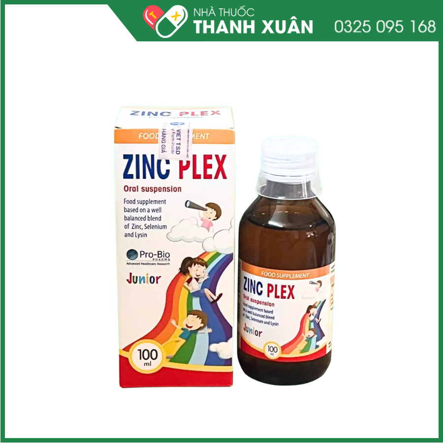 Zinc Plex bổ sung kẽm giúp trẻ ăn ngon miệng